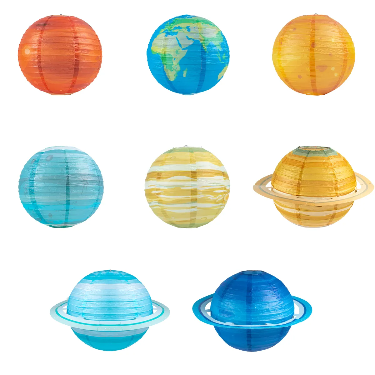 Foldable paper lantern planets with Eight Planet Rockets - Perfect for ...