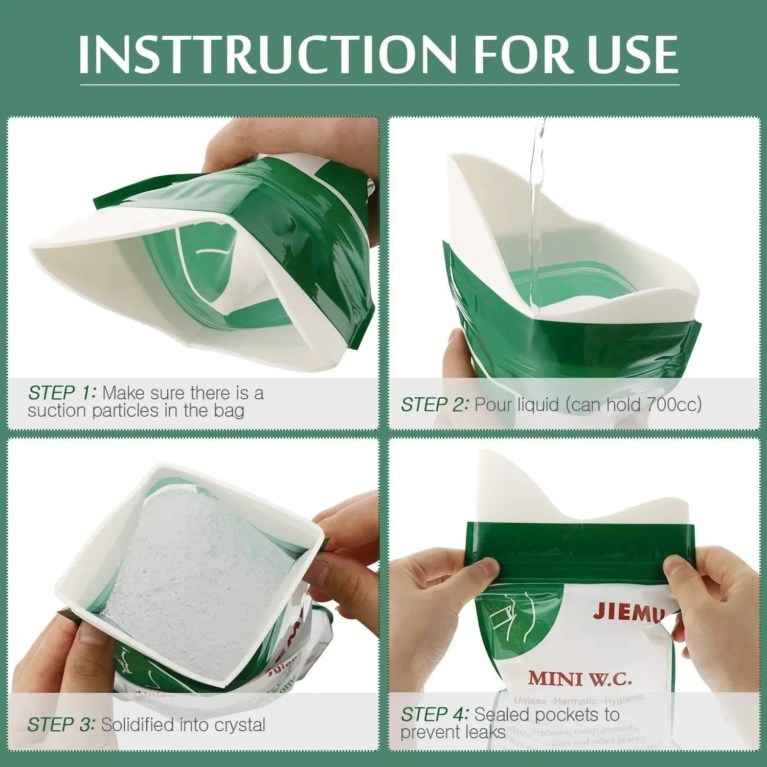 DHgate.com:700ml Portable Emergency Urine Bags: Leakproof Car Travel ...