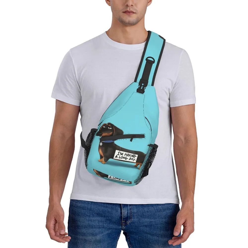 Kawaii Dachshund Sling Crossbody backpack for women for Men - Wiener ...