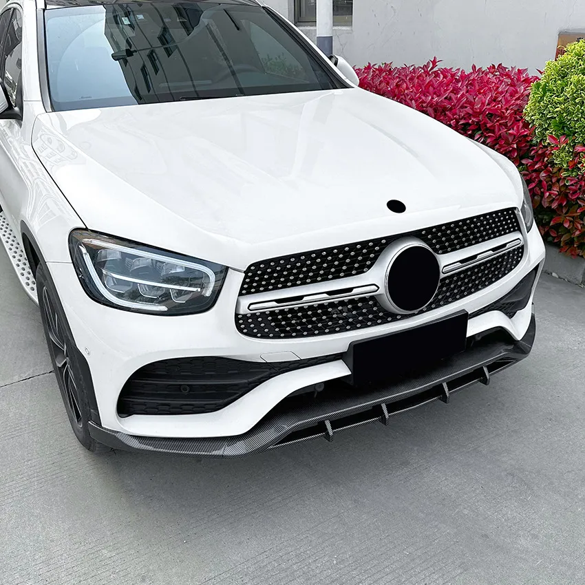 Mercedes Benz GLC Front auto bumper Lip Splitter Spoiler Diffuser ...