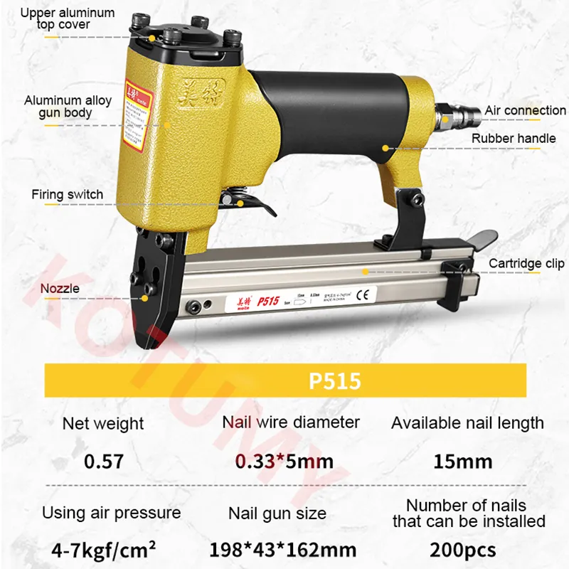 DHgate.com:Pneumatic Nail Gun Air Stapler Picture Frame Gun Nailer ...