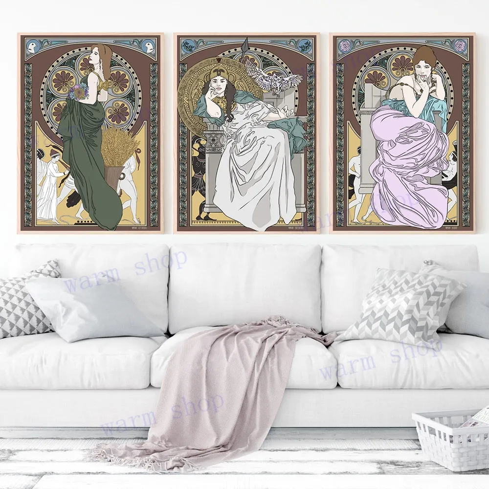 Greek Mythology Characters Poster ARTEMIS GODDESS Witch URANIA ...