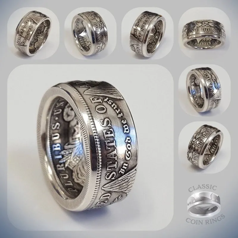 DHgate.com:2024Mens Vintage Sterling Silver Thai Silver Motto Ring ...