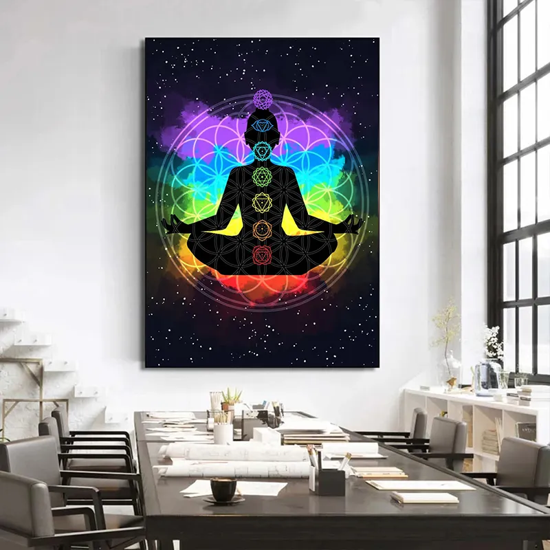 Wholesale Abstract The Seven Chakras 7 Chakras Kundalini Yoga Zen ...