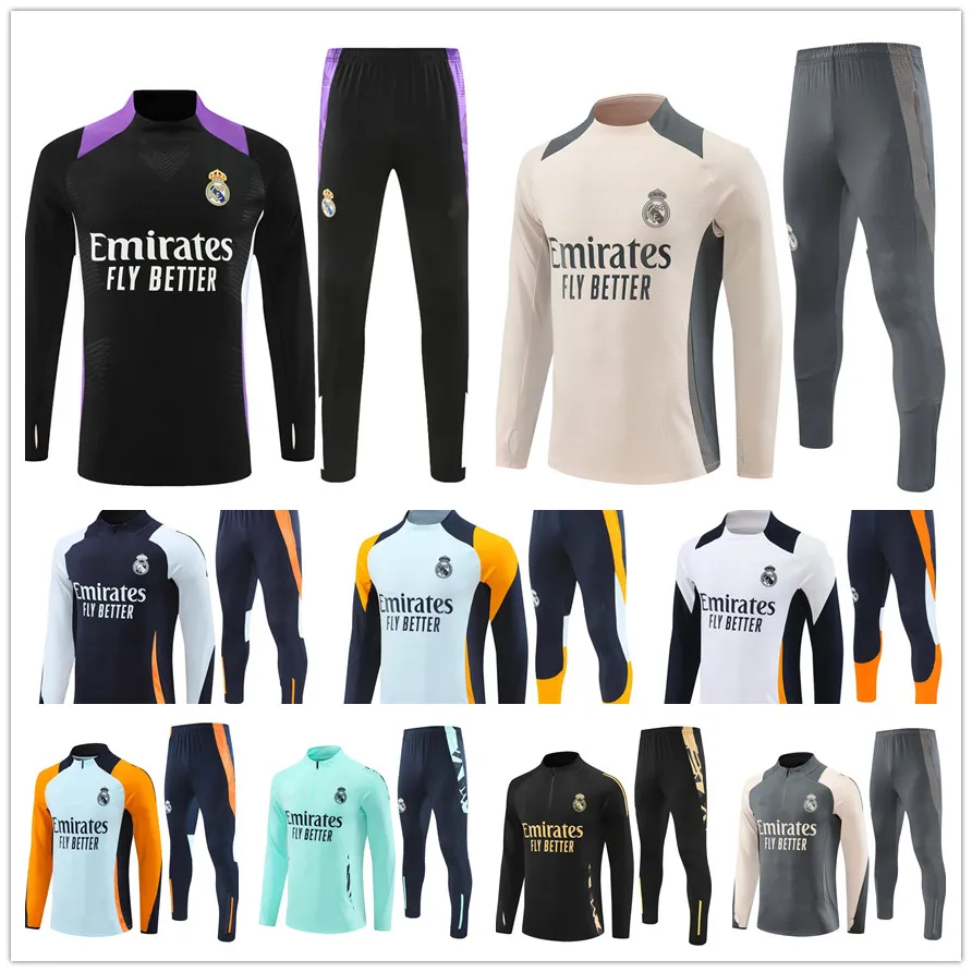 24 25 Men's and Kids' Football Tracksuit Kit Chandal Futbol Survetement ...