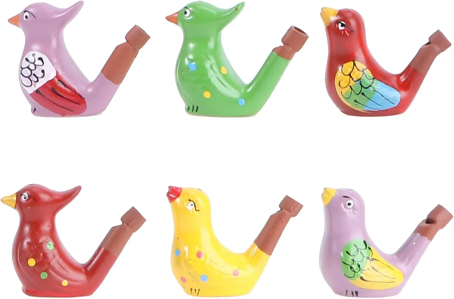 Ceramic Water Bird Whistles - Colorful Animal Whistle Toys for Kids ...