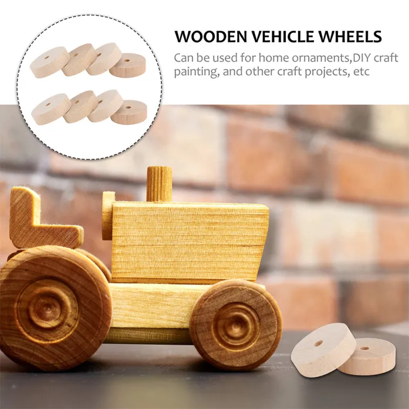 Log Wheel Kids Toy Set Mini Barrettine Wood Preserver Dowels With ...