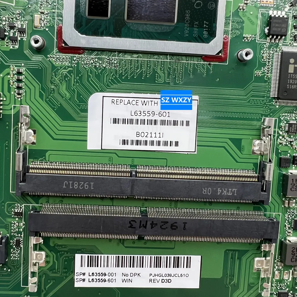 DHgate.com:HP 15-DY Laptop Motherboard: i3-8130U, i5-8265U, i7-8565U ...