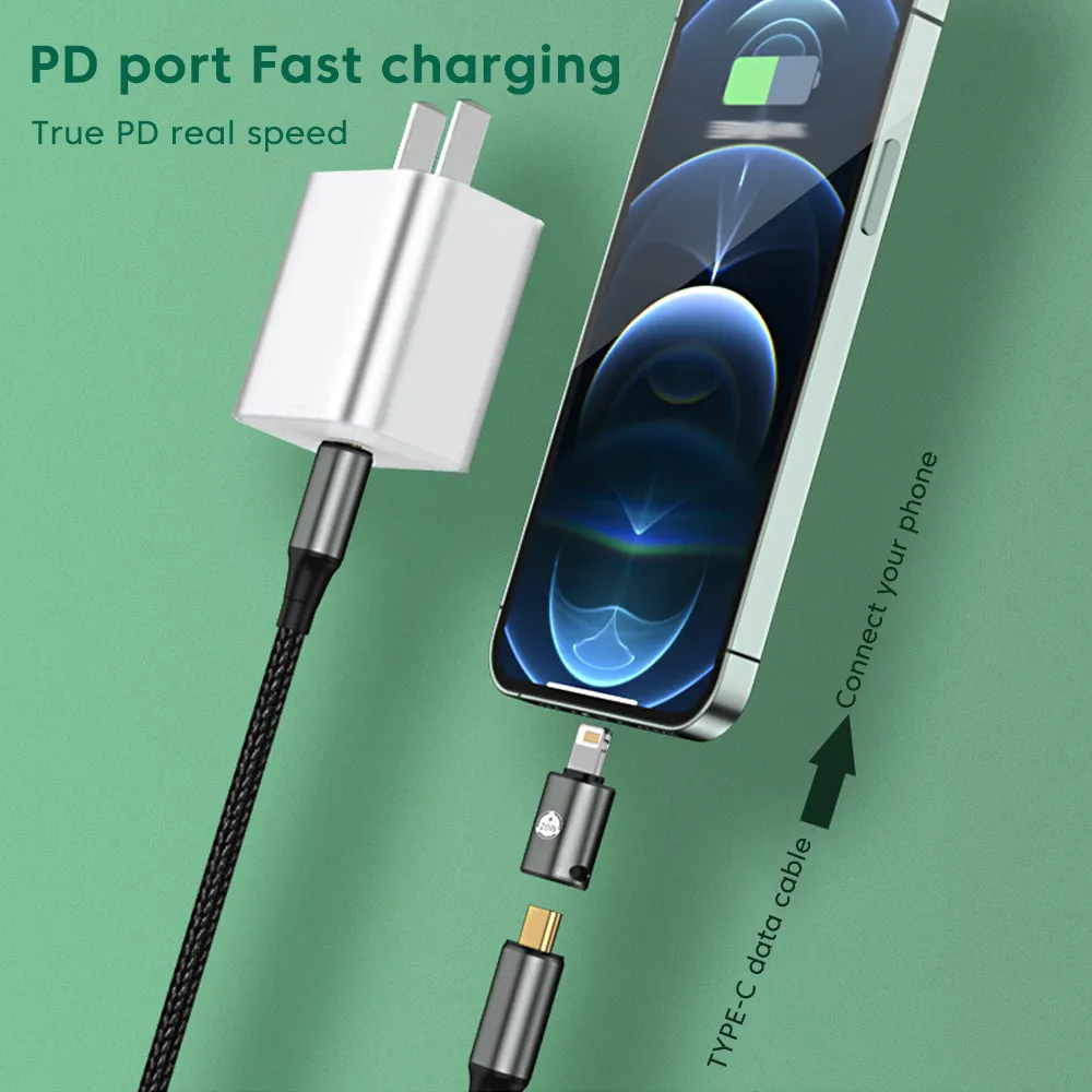 20W USB Type C to Lightning Adapter Connector Fast Charging for iPhone ...