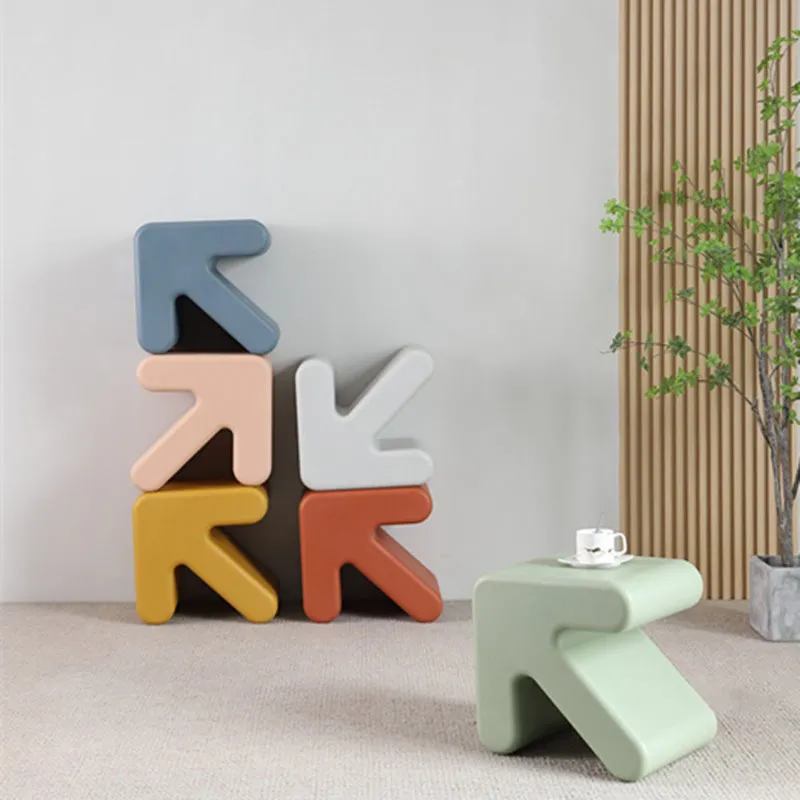 Nordic Arrow Stool & Shelf - Modern Plastic Shoe Changing Bench ...