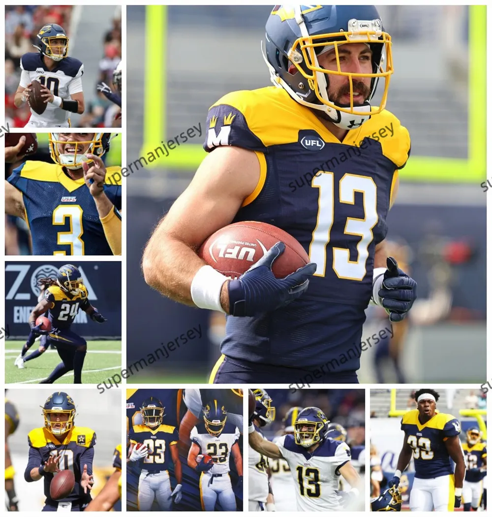 2024 Memphis Showboats Custom Football Uniforms With Players: QuENTON ...