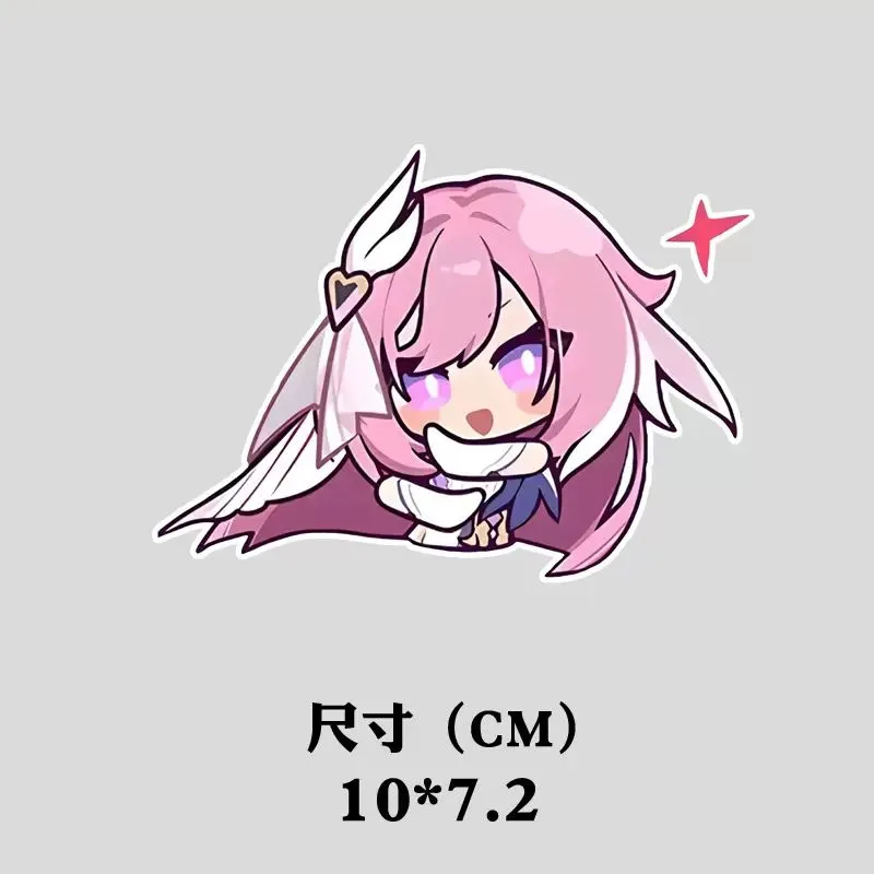 Honkai Impact 3 Sticker Anime Stickers Kawaii Student Stationery Water ...