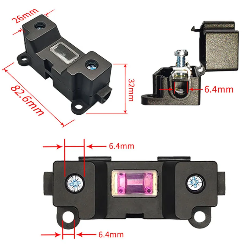 High Power Bolt Type Fuse Box - 40A-125A, Safety Fuse for Car, RV ...