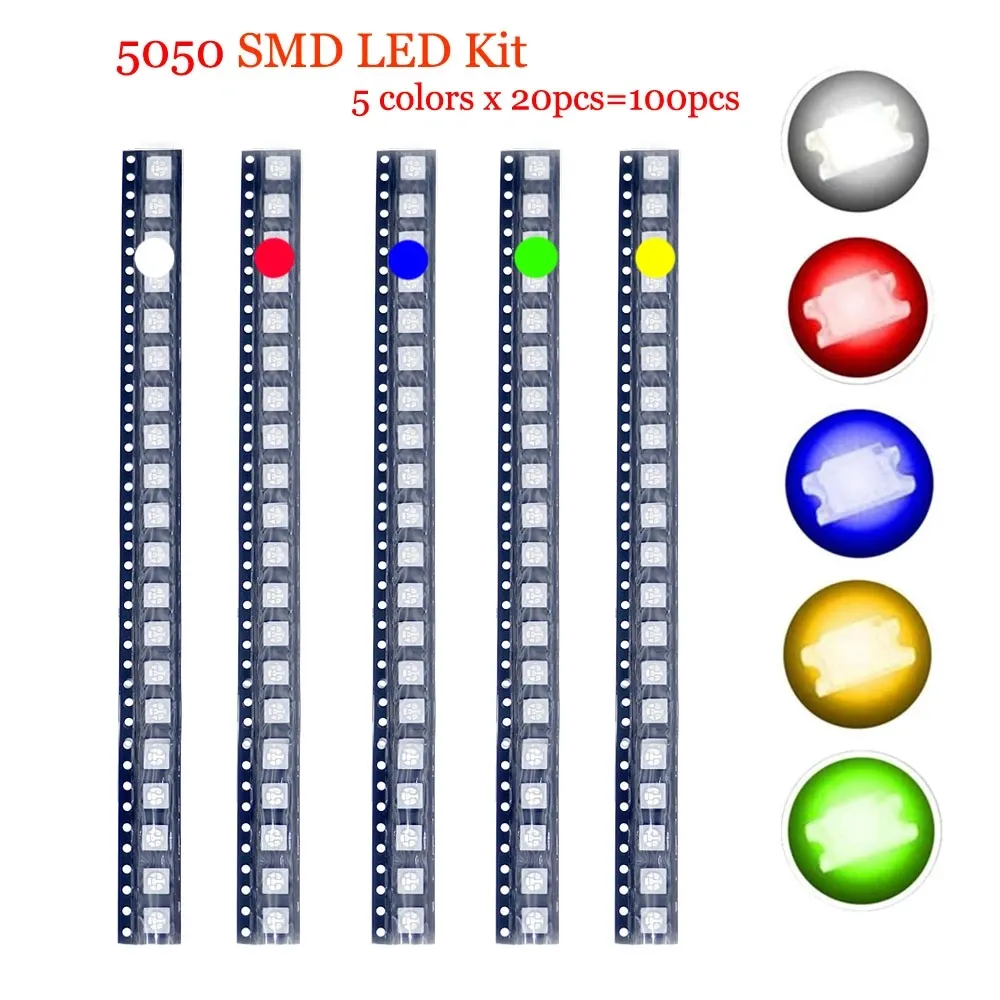 DHgate.com:5-Color LED Diode Assortment Kit - 5730 1210 1206 0805 0603 ...