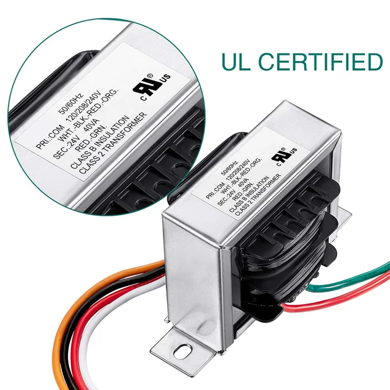 Metal Junction Control Transformer 40VA Primary 120 208V, 240V ...
