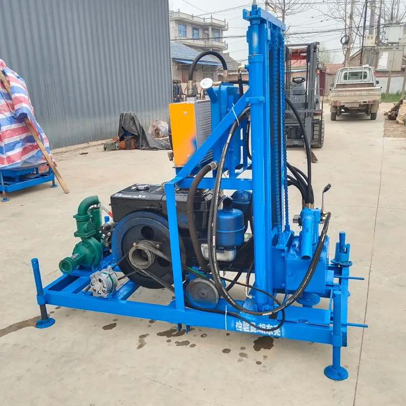 Portable Diesel Hydraulic Rotary Water Well Drilling Rig Machine for ...