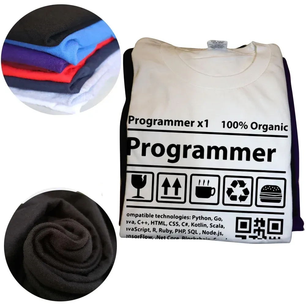 DHgate.com:Funny Barcode Programmer T-shirt: Express Your Coding ...