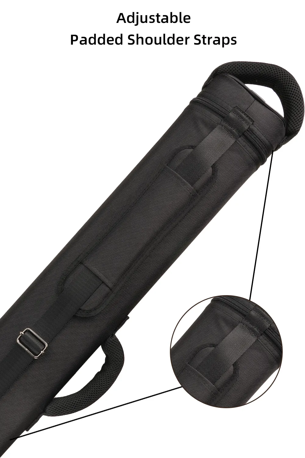 Premium 2x4 Pool Cue Case: 86cm Hard Billiard Stick Carrying Case ...