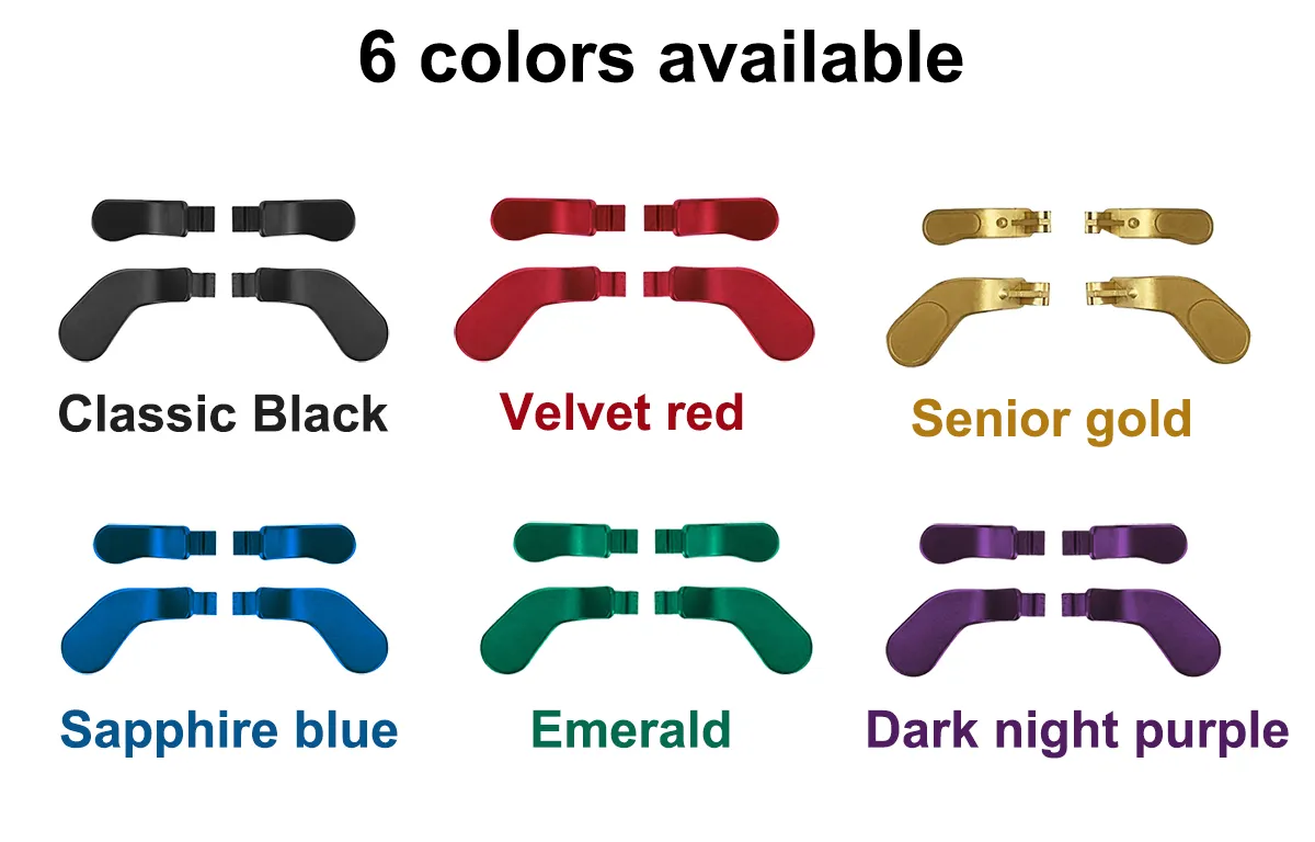 4-in-1 Replacement Metal Analog Thumbsticks for Xbox One Elite Series 2 ...