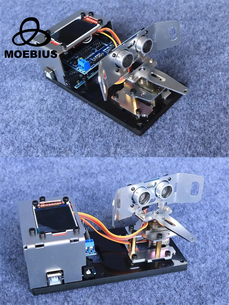 Arduino Robot Arm Kit Ultrasonic Radar Module DIY Programming Learning ...