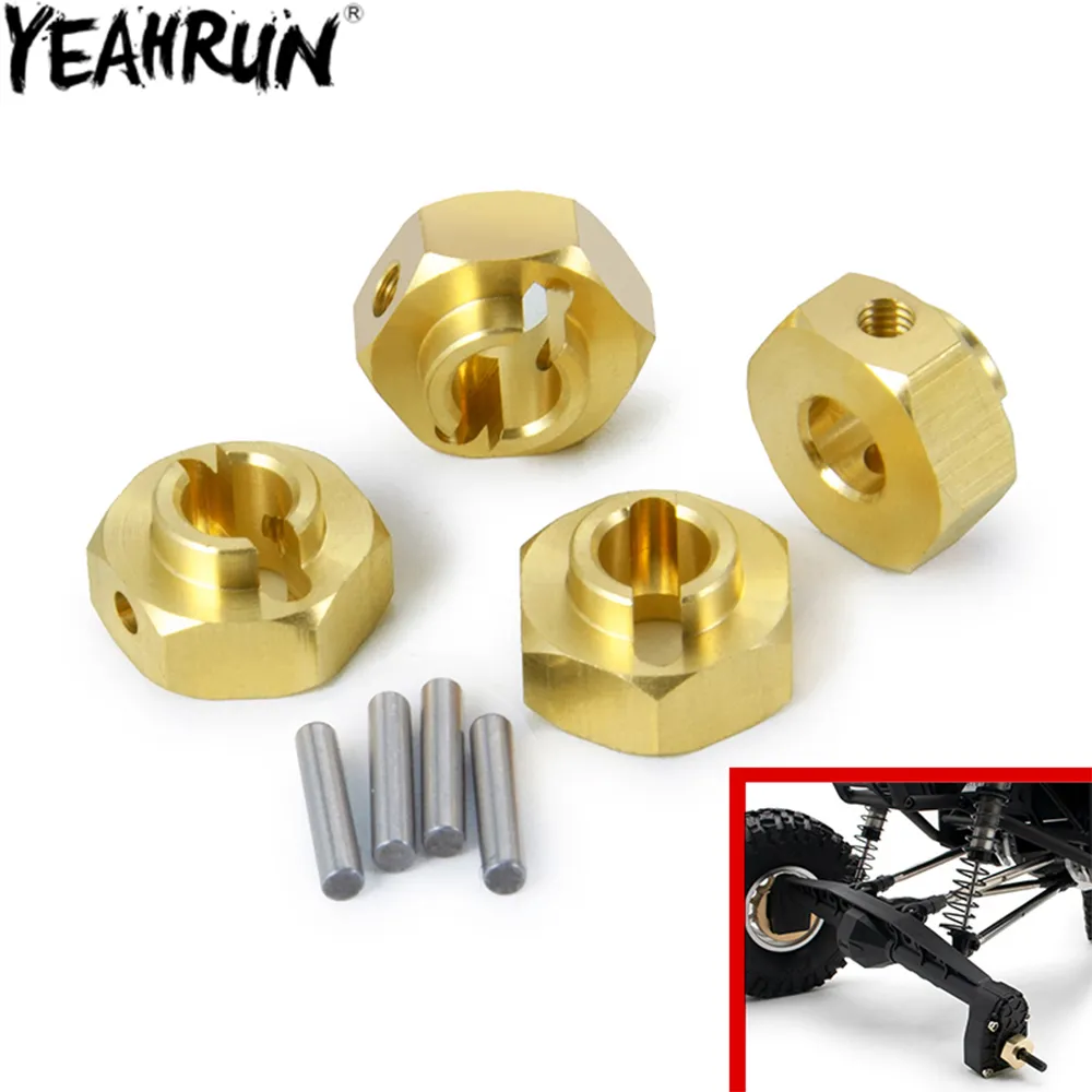 DHgate.com:4PCS Brass Wheel Hex Adapters 5-12mm for 1/10 RC Crawler Car ...