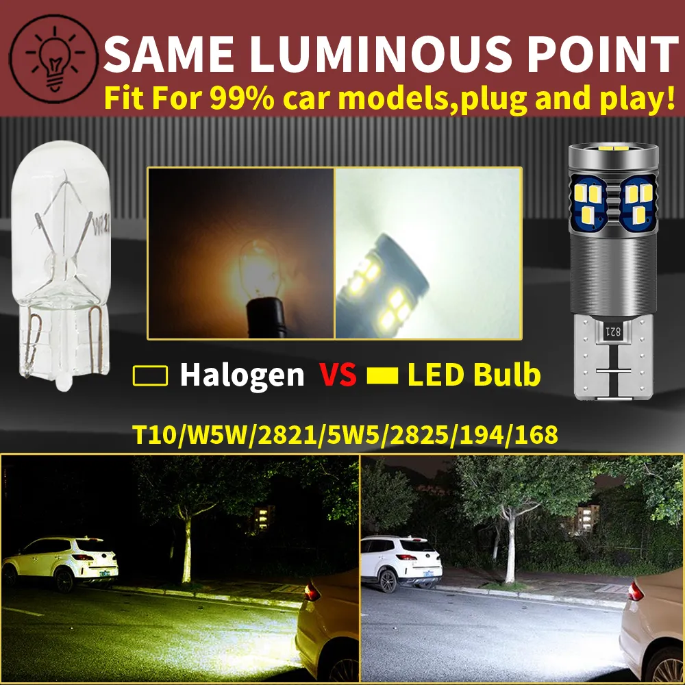 DHgate.com:LED Parking Light Bulbs W5W T10 Canbus Error Free for 2024 ...