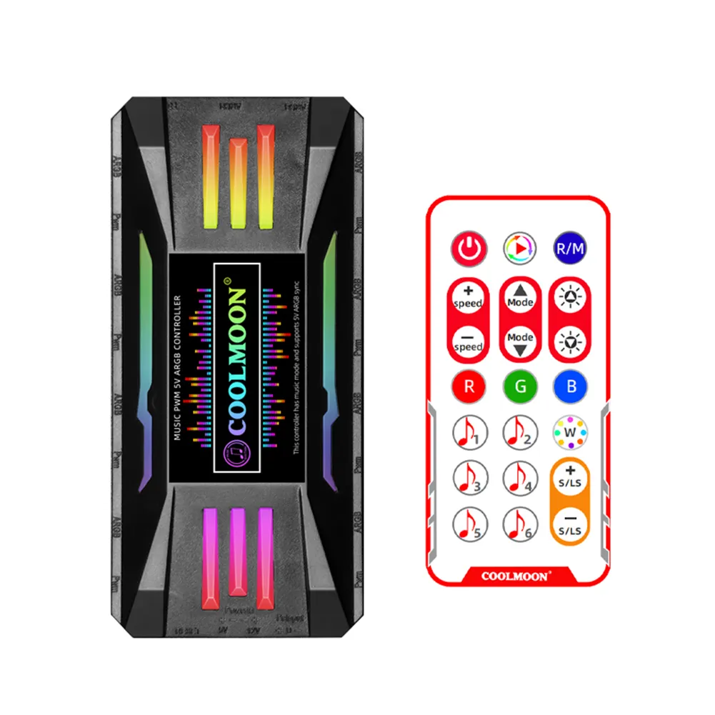 Smart remote control ac for ARGB Cooling Fans - COOLMOON 4Pin PWM 5V ...