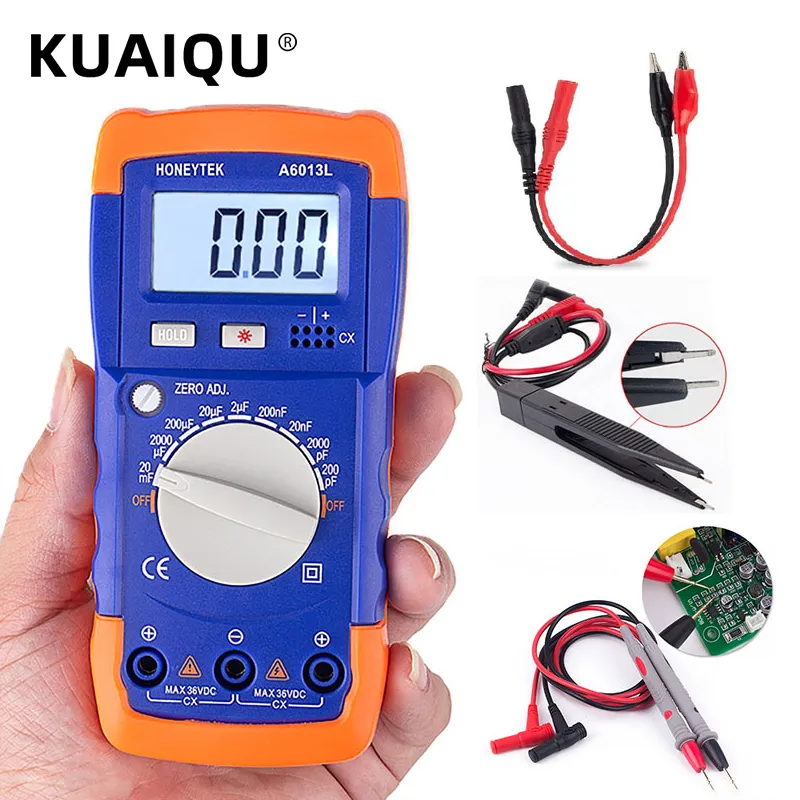 Professional Digital tester capacitor with multimeter with LCD ...
