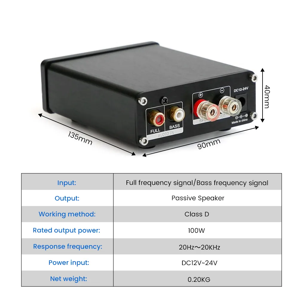 Home Subwoofer Amplifier Compact Audio Power Amplifier For Home ...