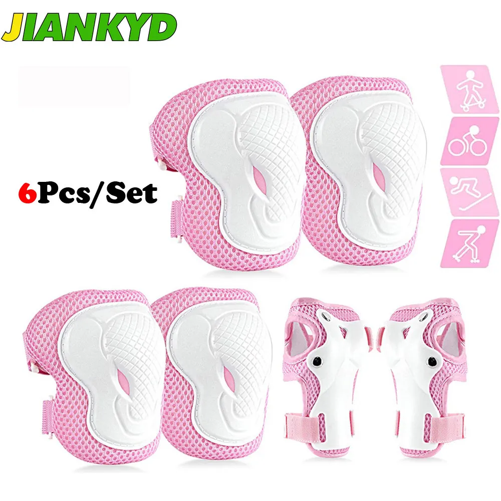 DHgate.com:Kids 6-in-1 Protective Gear Set: Breathable Knee Pads, Elbow ...