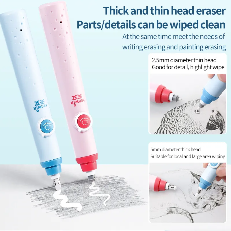 Electric Eraser Set for Art & Sketching w/ Refills! Precision Erasing ...