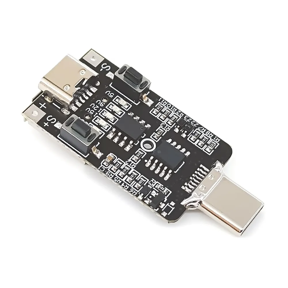 USB-C PD QC Trigger Adjustable Voltage Power Module, 5A Type-C Input ...