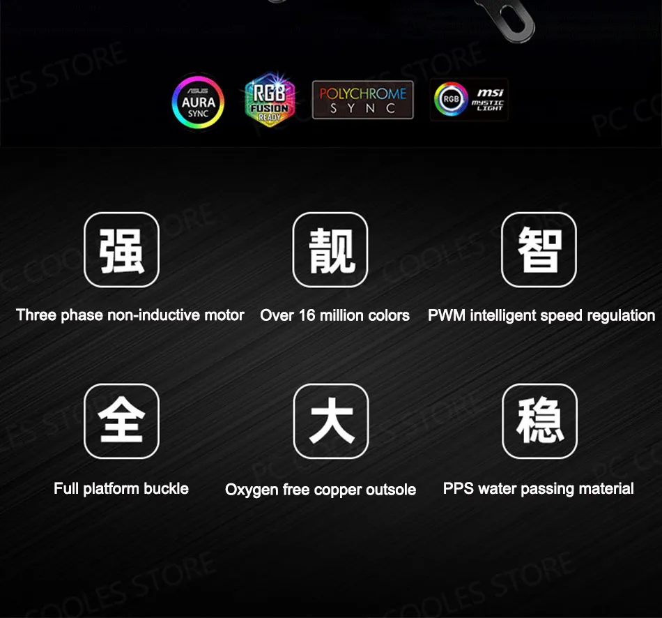 PowerTrain DL 240 ARGB CPU Water Cooling Radiator 5V 3PIN Liquid Cooler ...