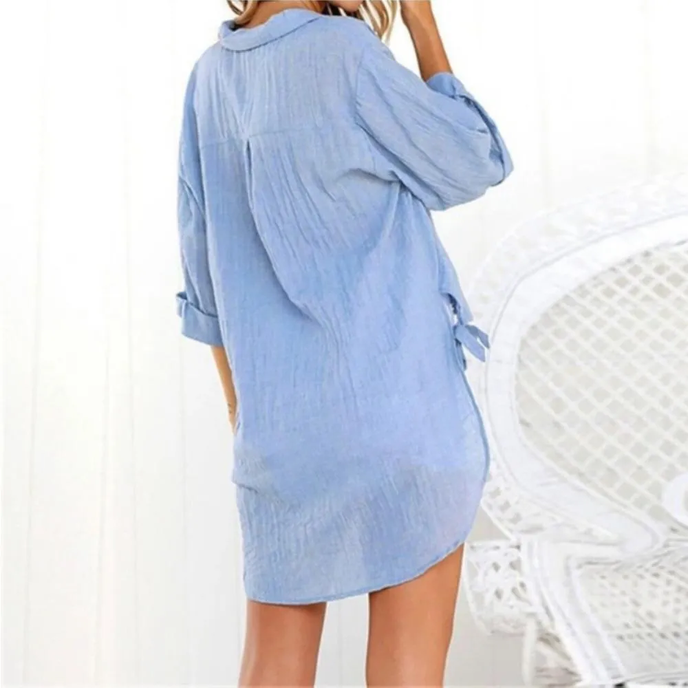 DHgate.com:Breezy Cotton Beach Blouse: Summers Must-Have Cover-up Dress ...