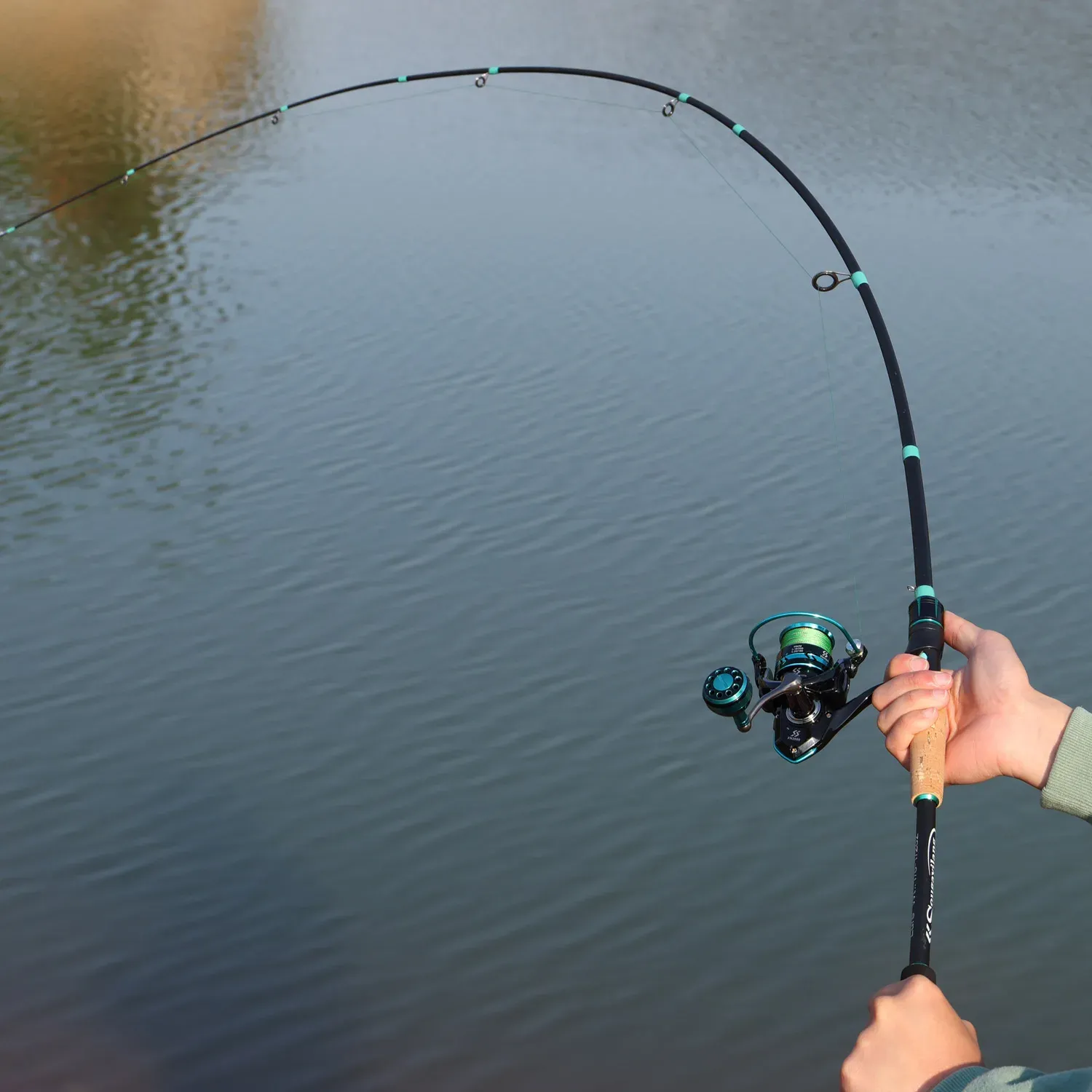 Sougayilang Fishing Rod and Reel Kit 1.8 ft and 2.1 ft Spinning Rods ...