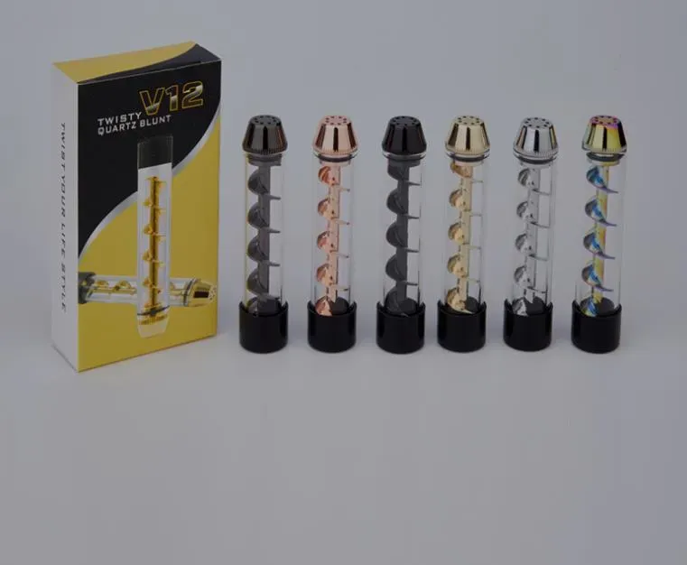 Twisty Glass Blunt Original Bongs Dry Pipe Bong Pen 7pipe Smoking Diy ...