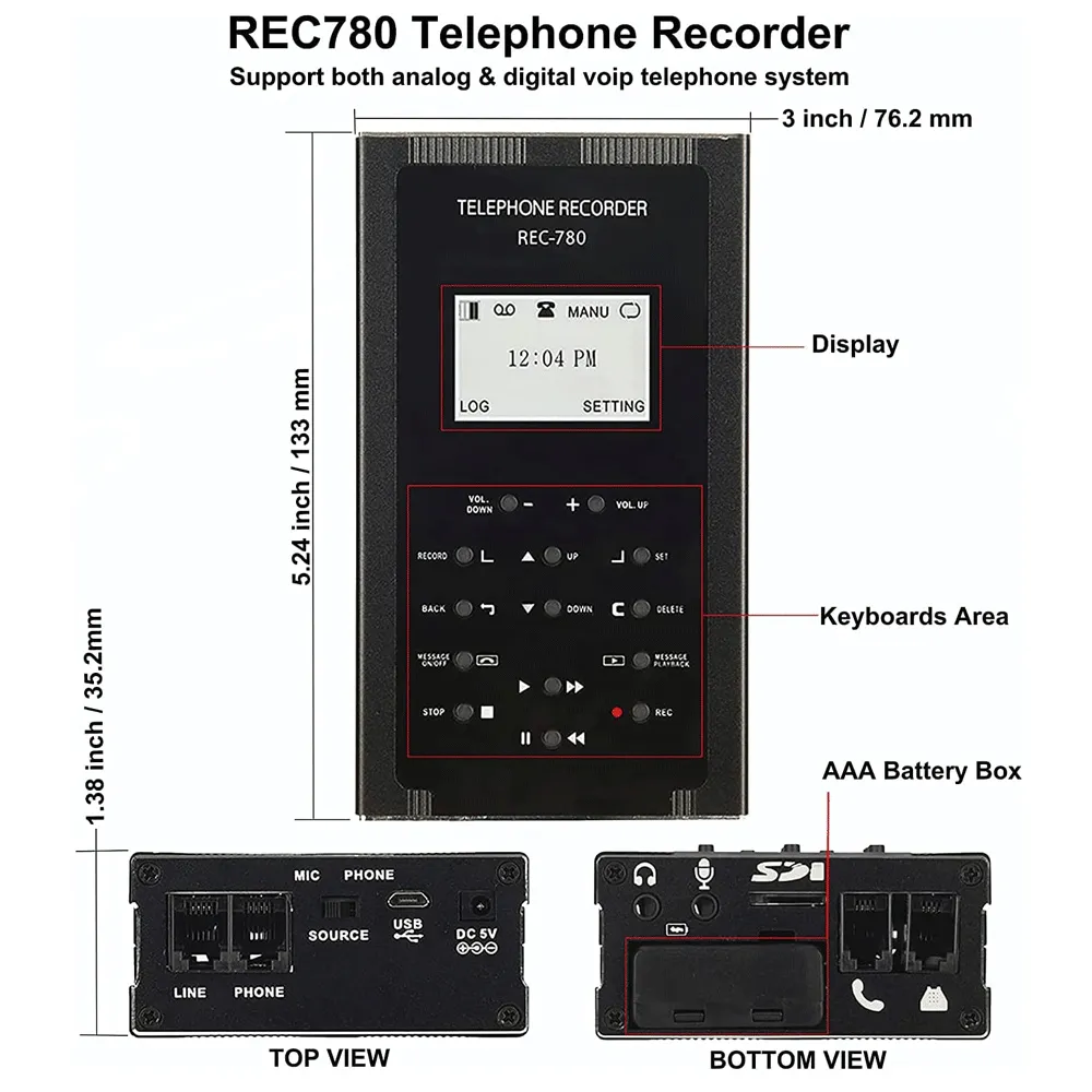 DHgate.com:Automatic Telephone Recording Device: Advanced Call Recorder ...