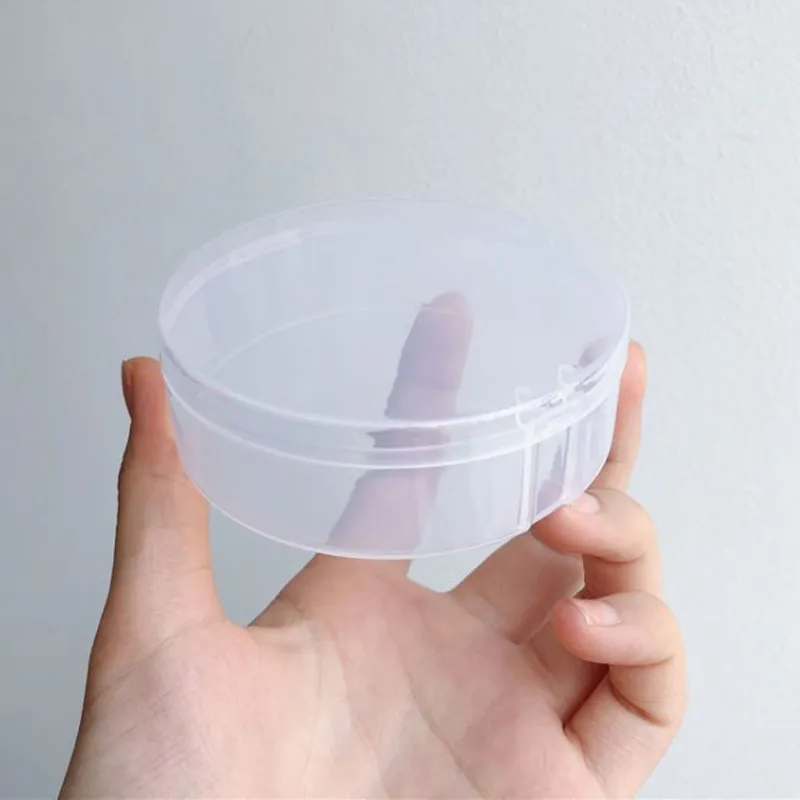 DHgate.com:Transparent Round Powder Puff Storage Box | Portable Plastic ...