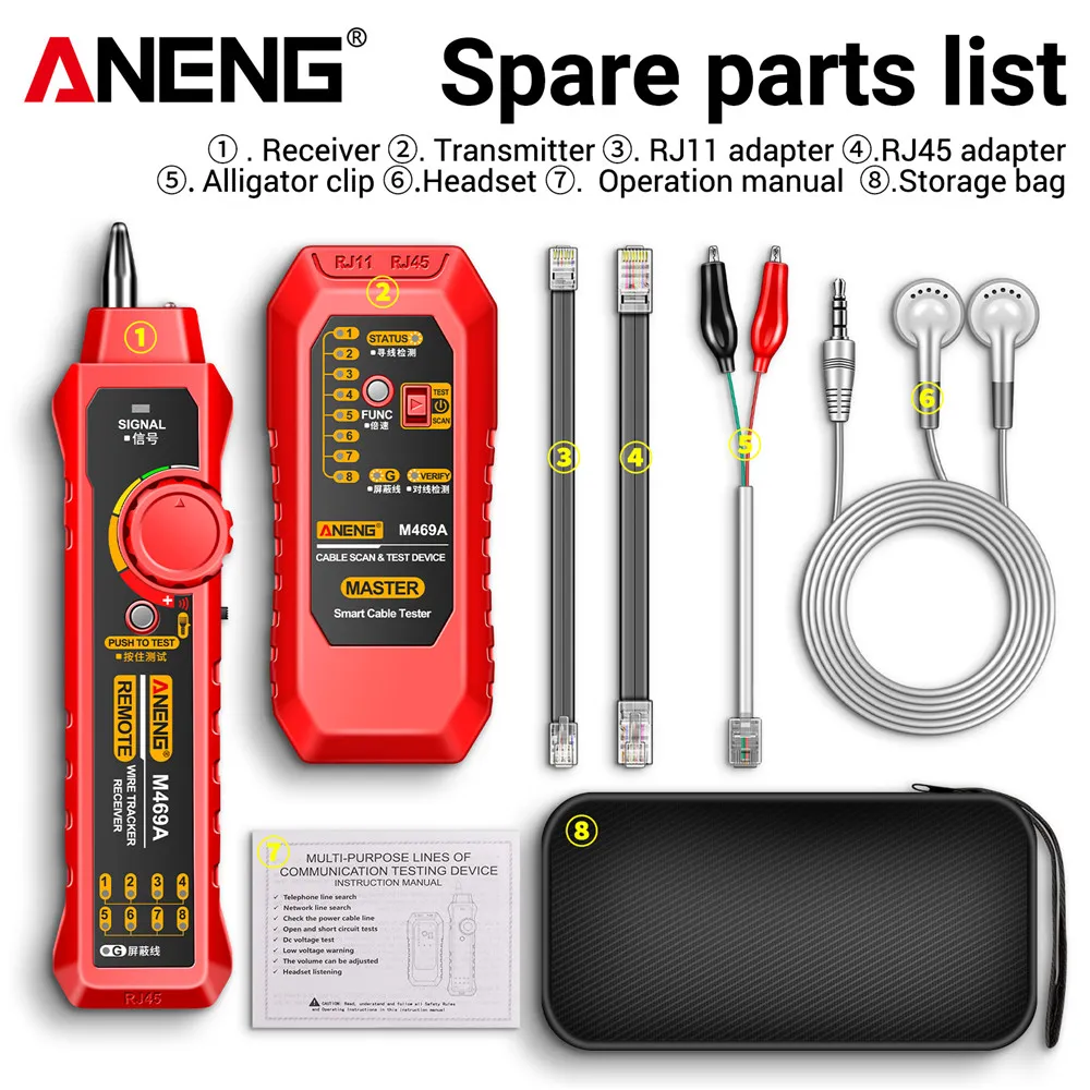 Optical Cable Tester RJ45 - Ethernet Tester Tool for Network Cable ...