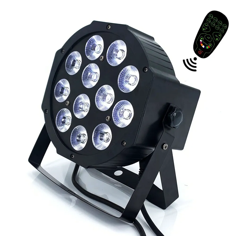 12x18W RGBWA UV LED Par Lights for Disco, DJ, Stage Lighting DMX, 8 ...