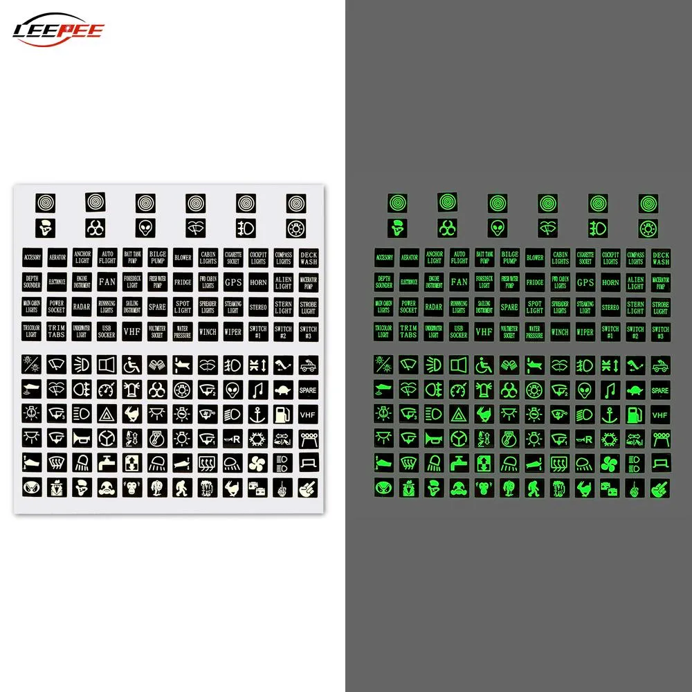 Glow-in-the-Dark Car Stickers: Reflective Luminous Dashboard Decals for ...