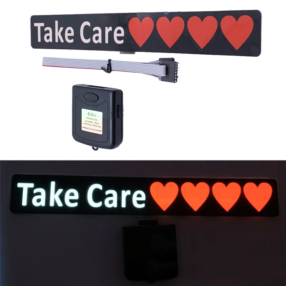 Car Window LED Sign Light-Emitting Windshield Sticker JDM Decorative ...