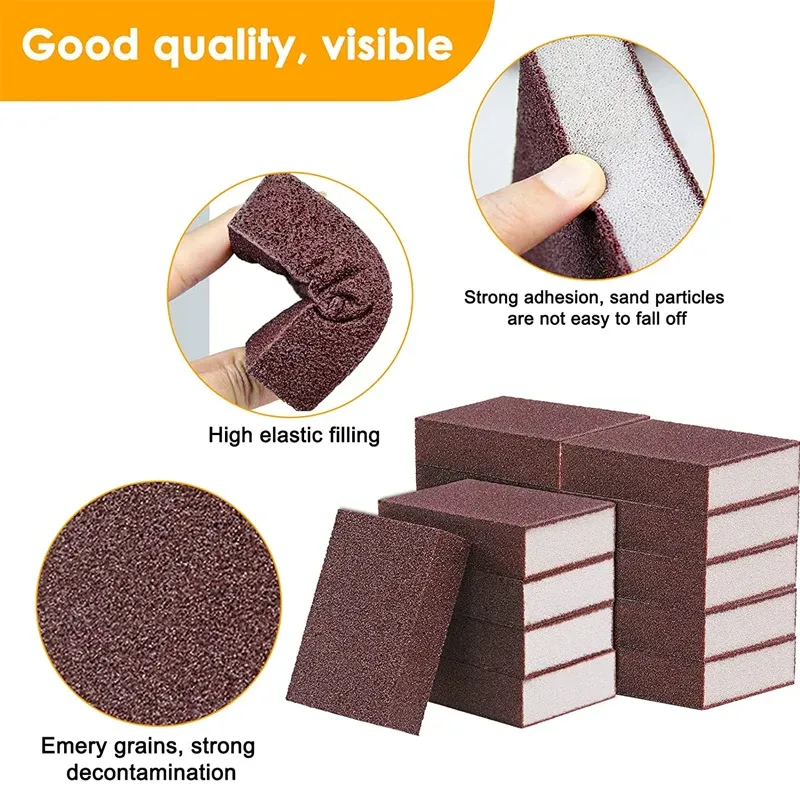 Premium Emery Sponge Eraser: Powerful Dish Cleaning Sponge, Rust ...