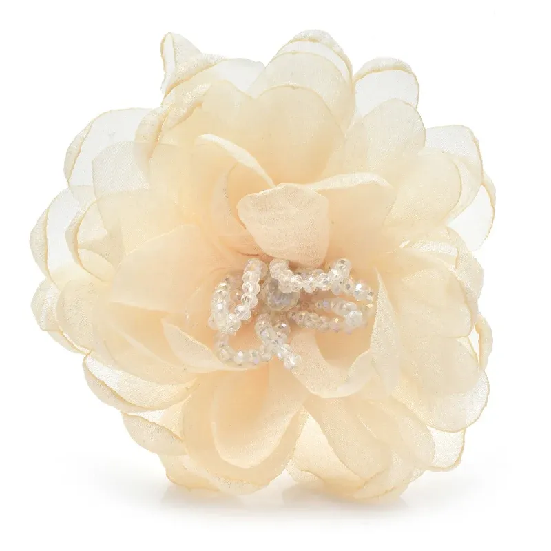 Wuli&Baby Yarn Flower Brooches for Women - 5-Color Beautiful Cloth Easy ...