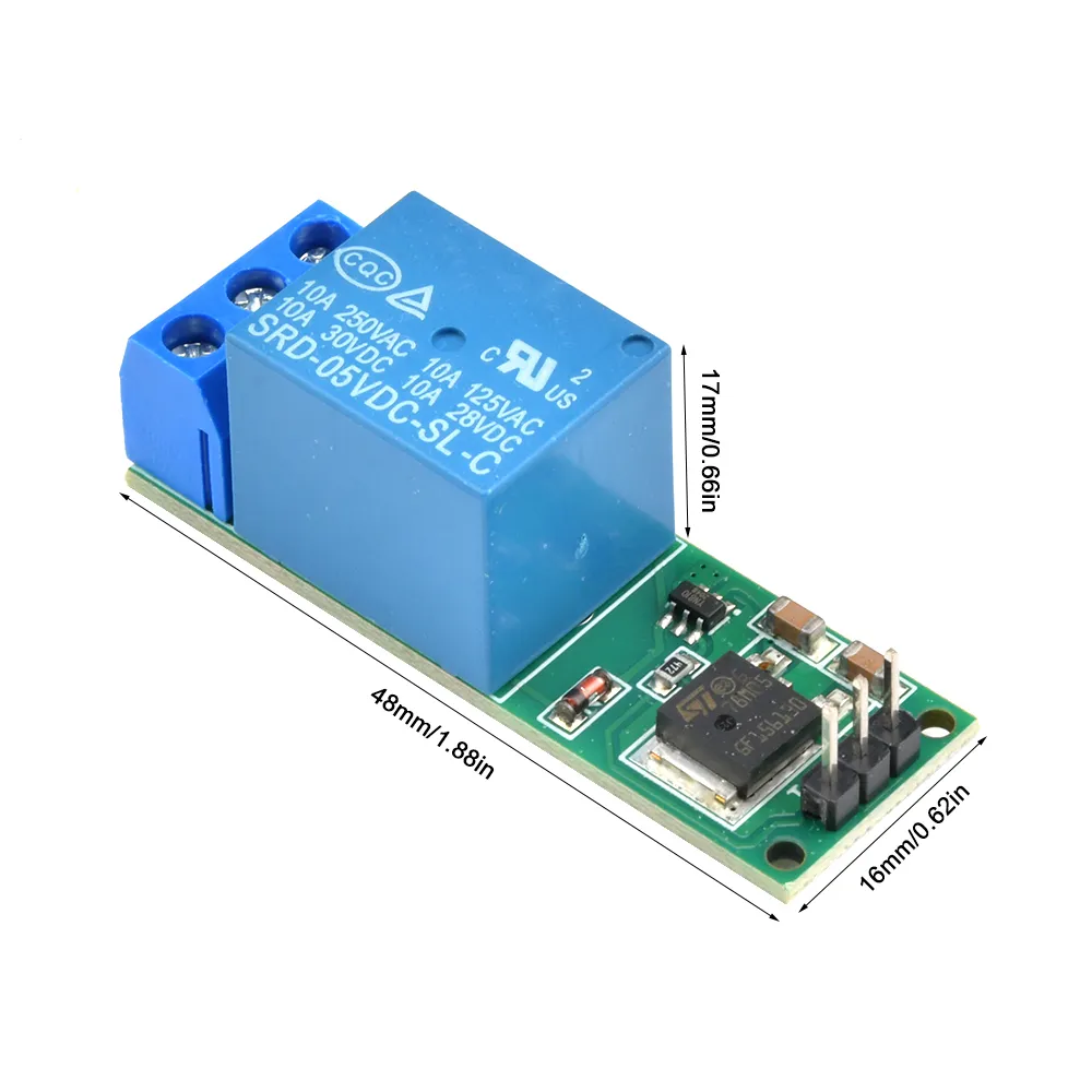 Flip Flop Latch Relay Module: 6 24V Bistable Self Locking Low Pulse ...