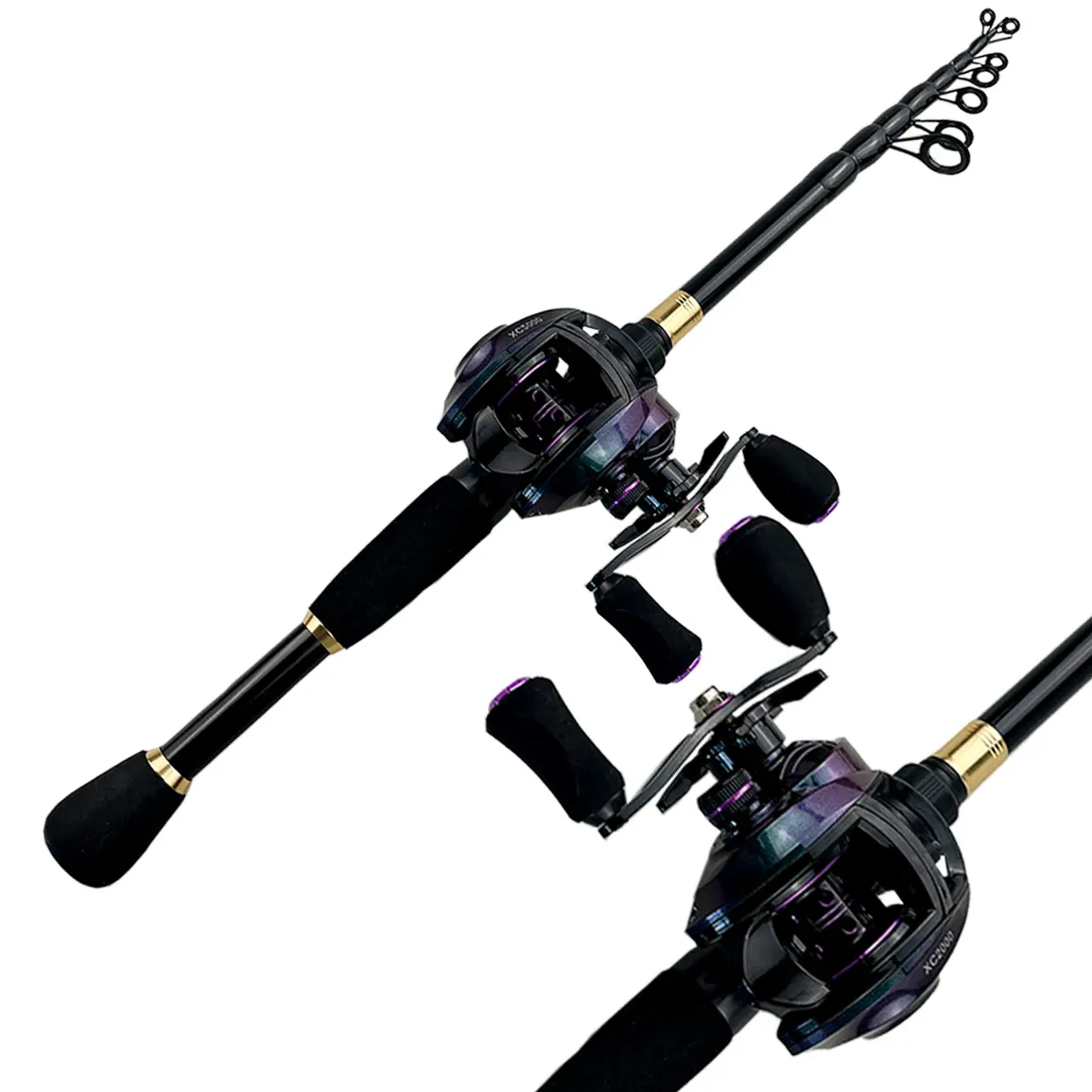 DHgate.com:2024 GHOTDA Fishing Rod with Baitcasting Reel - 8.1:1 High ...