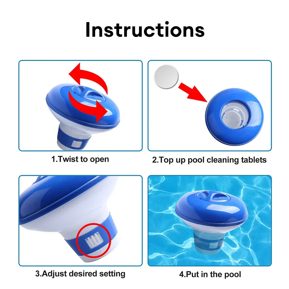 Swimming Pool Floating Dispenser Hot Tub Floater For Pool Skimmer ...