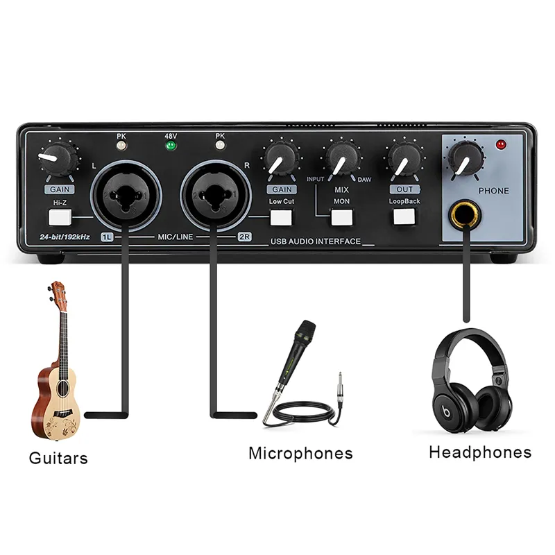 DHgate.com:Portable Audio Interface: Professional Sound Card with ...