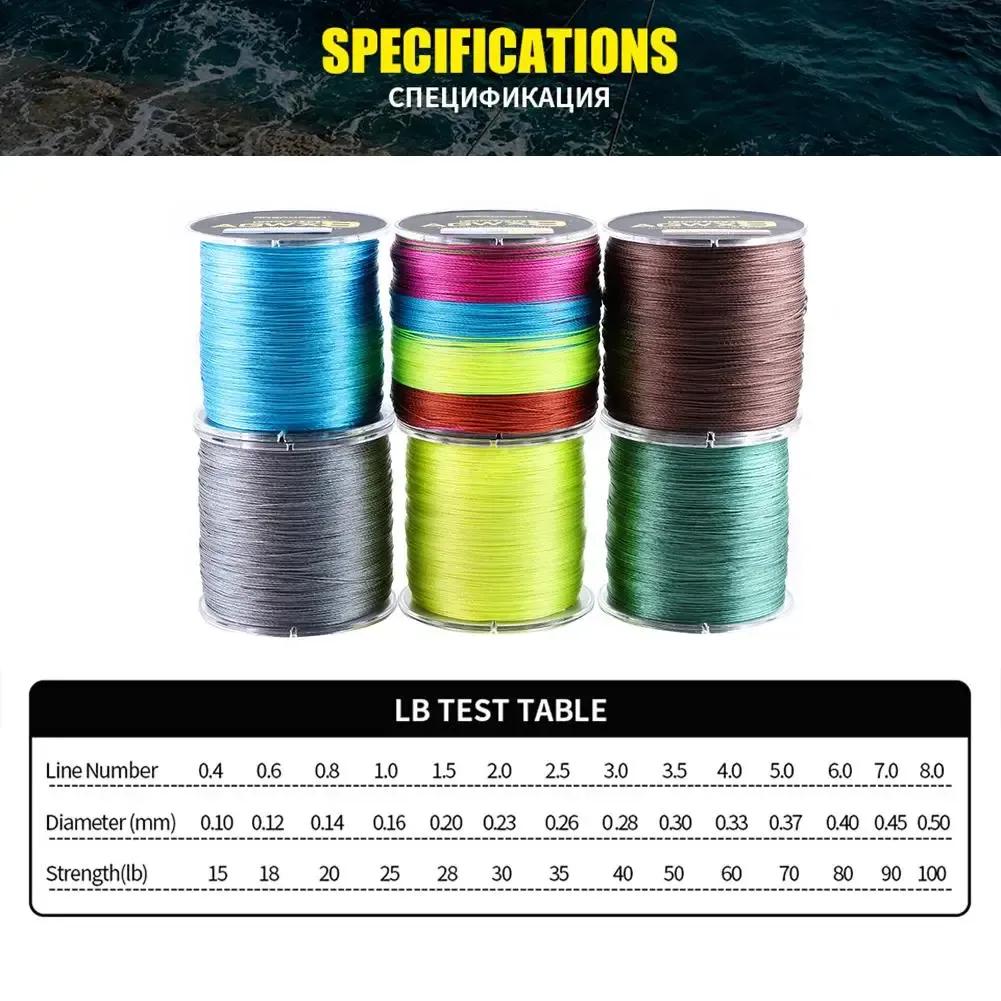 DHgate.com:2024 Multicolor X9 PE Line, 9-Strand Weaves Braided Fishing ...