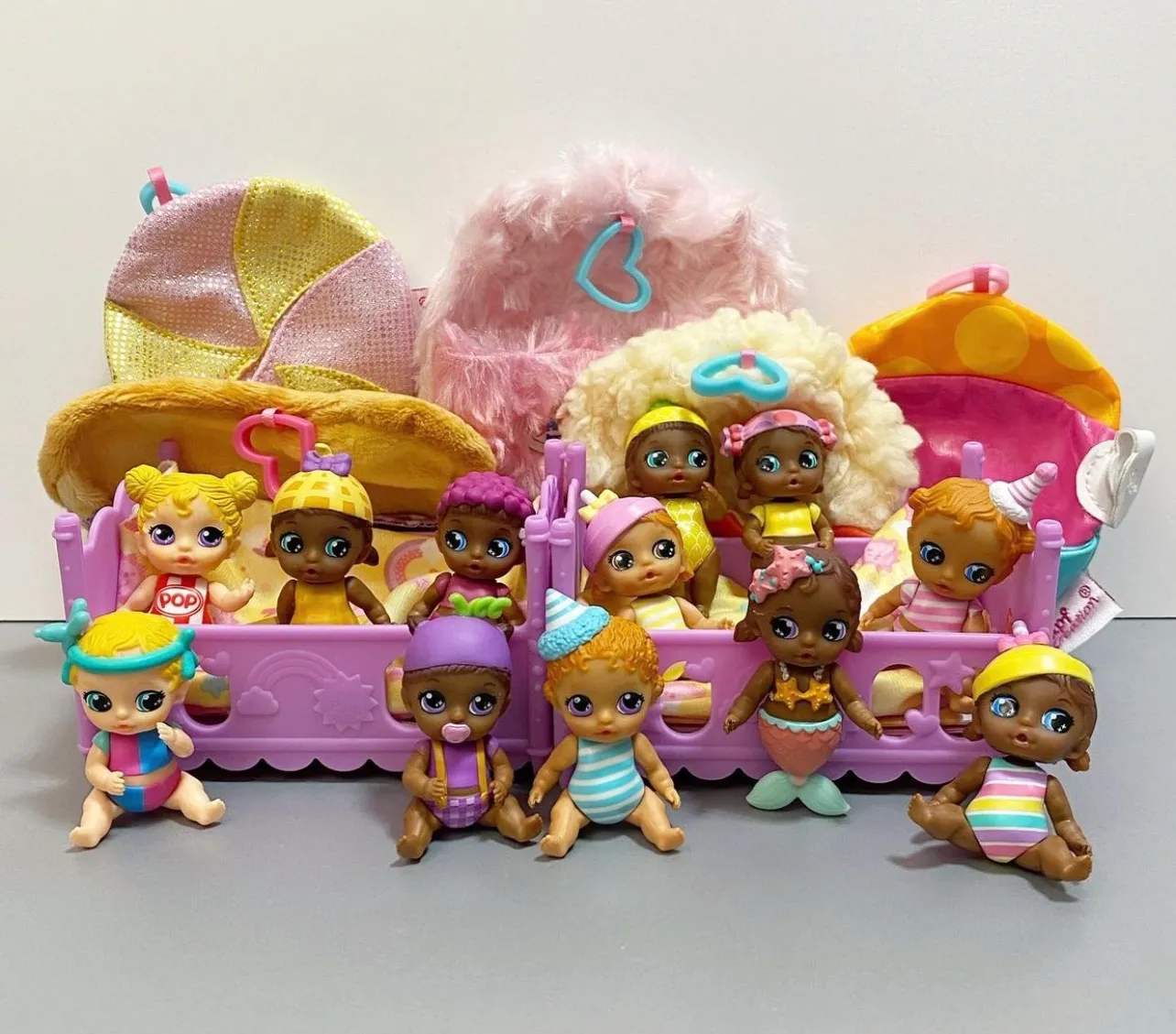 Surprise Baby Doll Set - Mini Newborn Baby Figures, Swaddled Babies ...